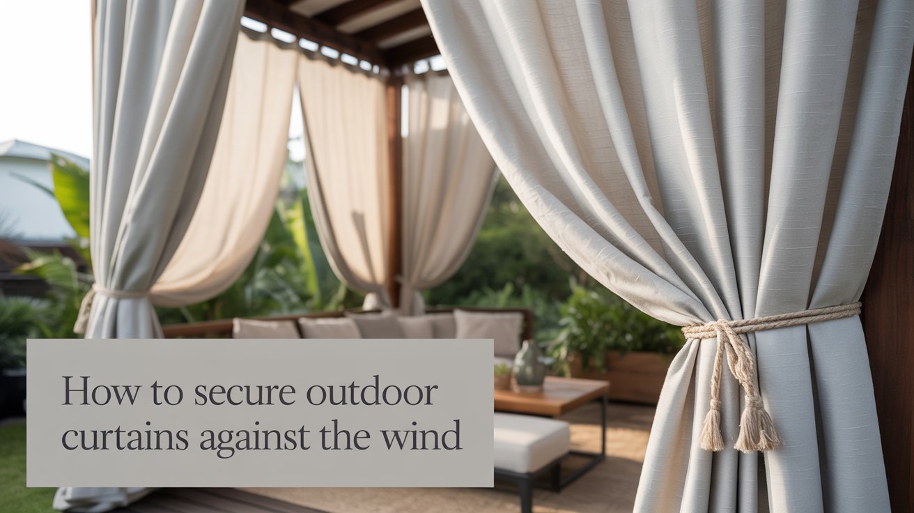 How to Secure Outdoor Curtains Against the Wind Fast