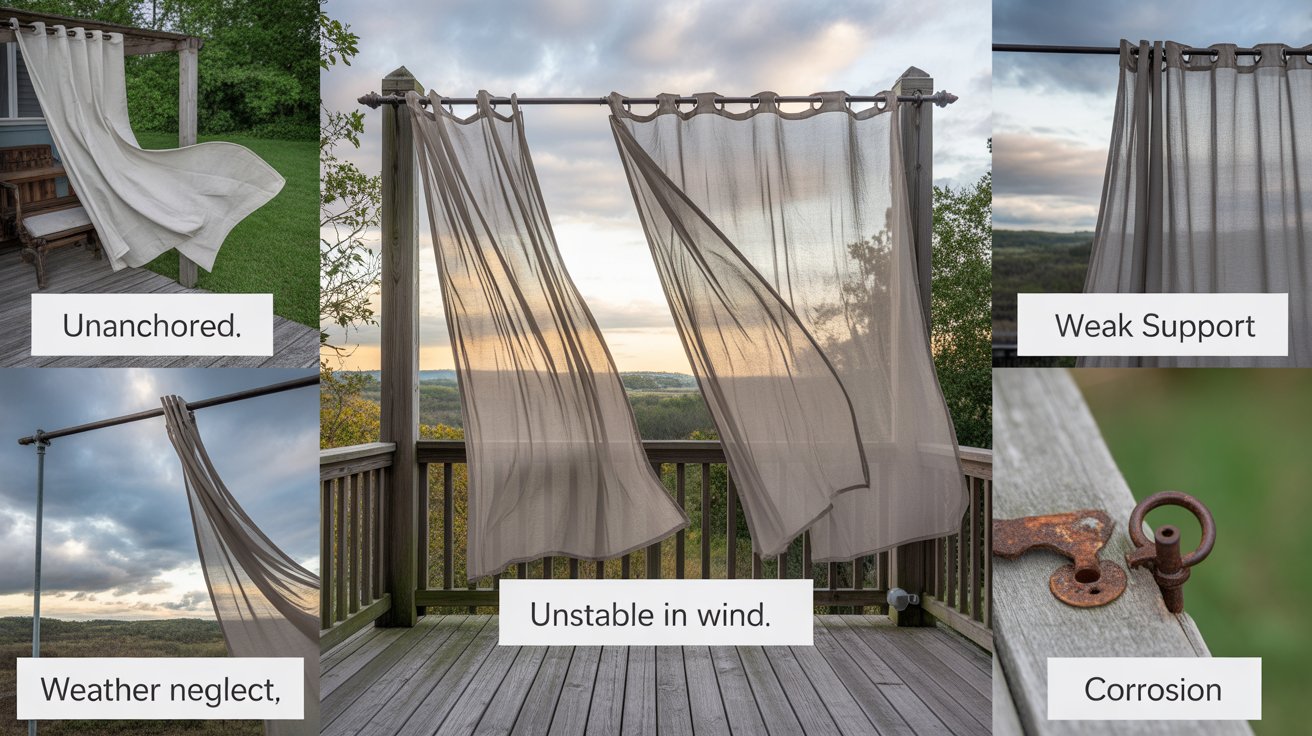 How to Secure Outdoor Curtains Against the Wind Fast