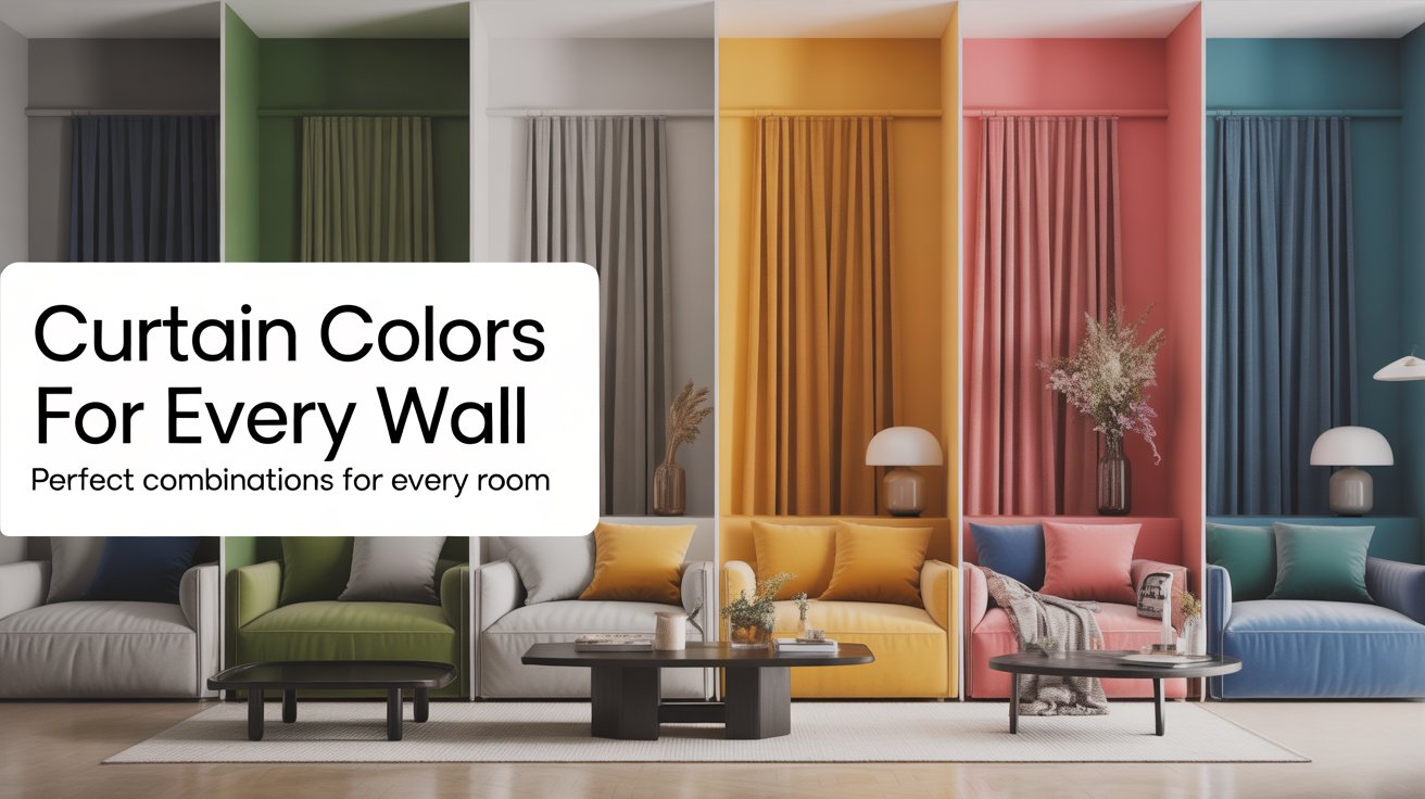 Curtain Colors for Every Wall | Stylish Room Tips
