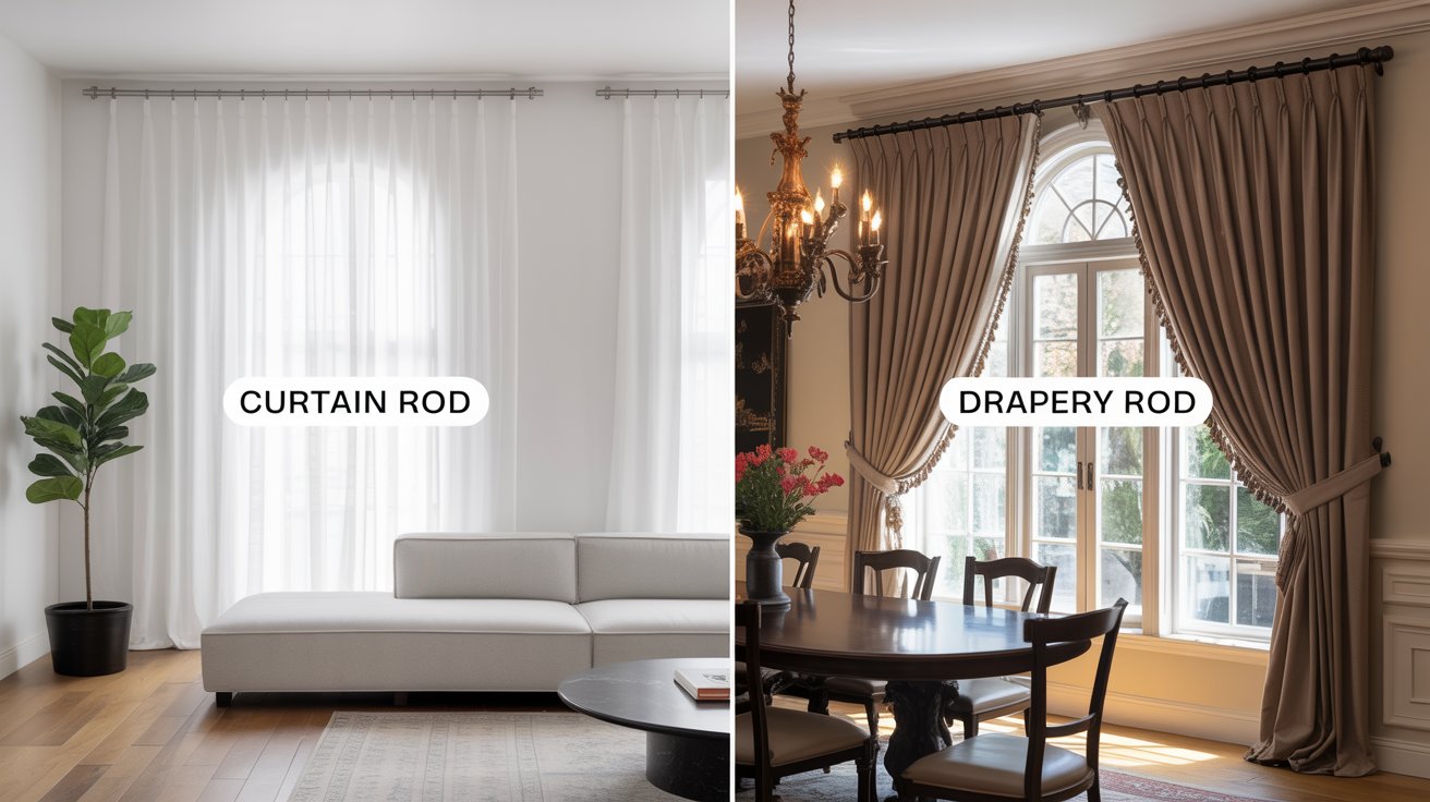 Curtain Rods vs Drapery Rods: Choose the Perfect Fit