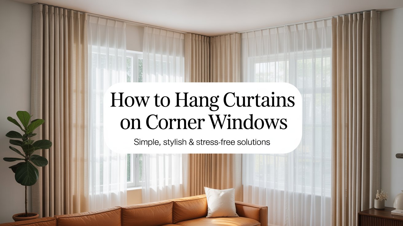How To Hang Curtains On Corner Windows