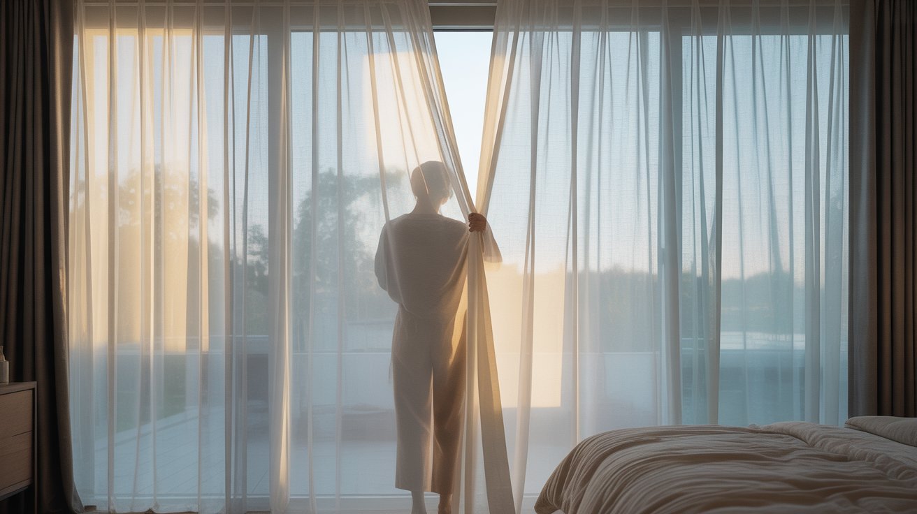 Can You See Through Sheer Curtains at Night?