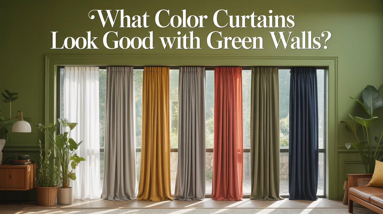 What Color Curtains With Green Walls