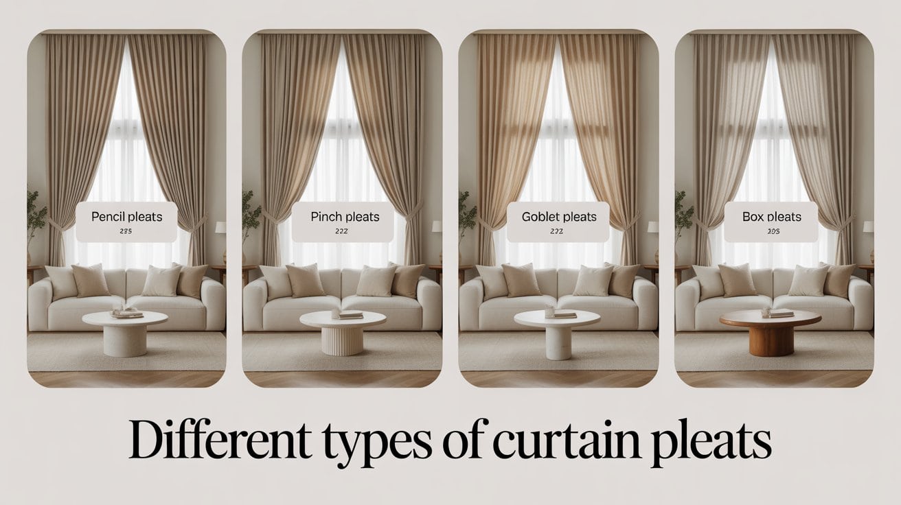 Explore Different Types of Curtain Pleats Today