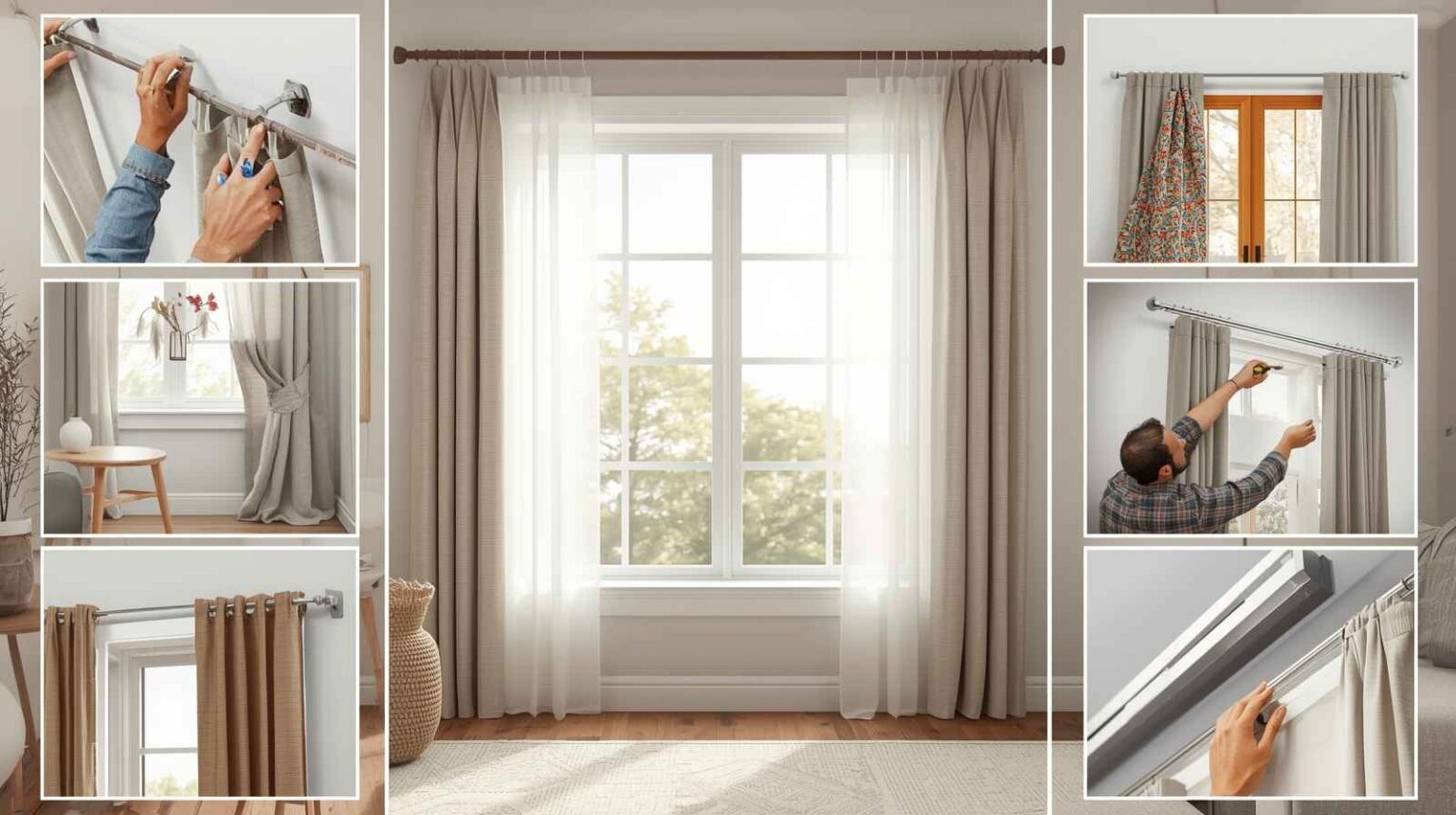 No-Drill Curtain Hanging Tricks Renters Swear By