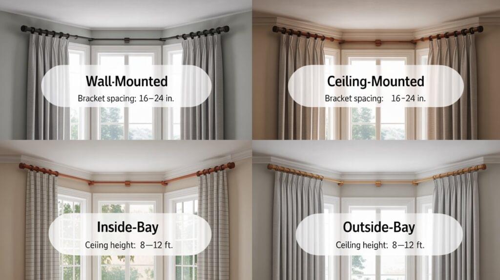 Bay Window Curtain Rod Ideas for Stylish Windows